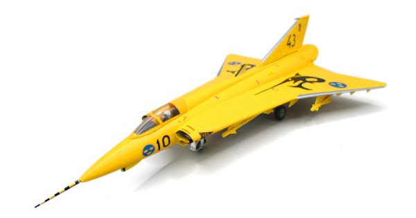 1/72 SAAB J35J DRAKEN SWEDISH AF YELLOW 43-10
